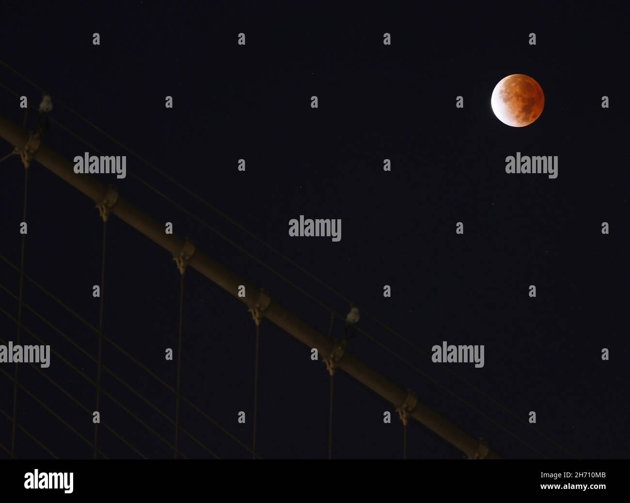 Brooklyn, United States. 19th Nov, 2021. The longest partial lunar ...