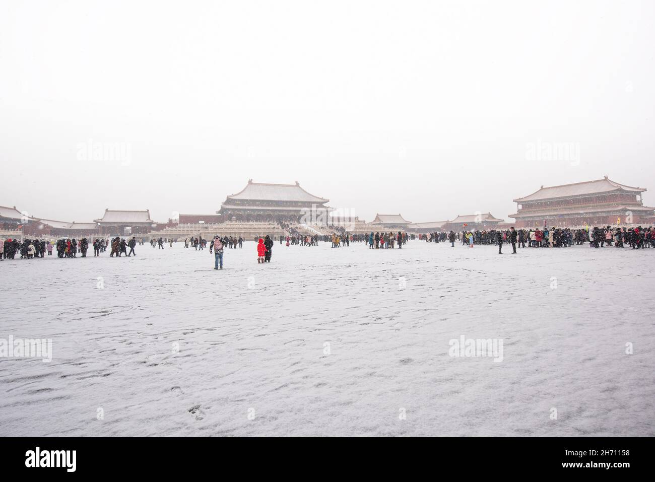 The heavy snow in Forbidden City, Beijing Stock Photo - Alamy