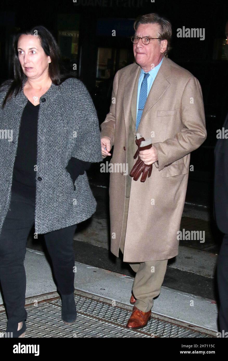 New York, NY, USA. 17th Nov, 2021. Aaron Sorkin at the screening and Q ...