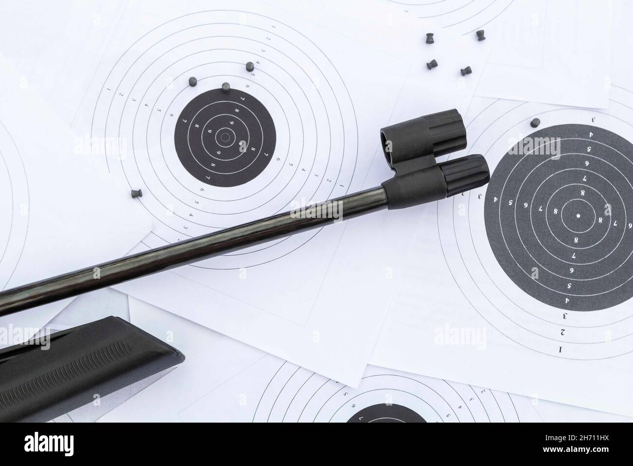 Paper target and lead shot for pneumatic weapons. Shooting accessories ...