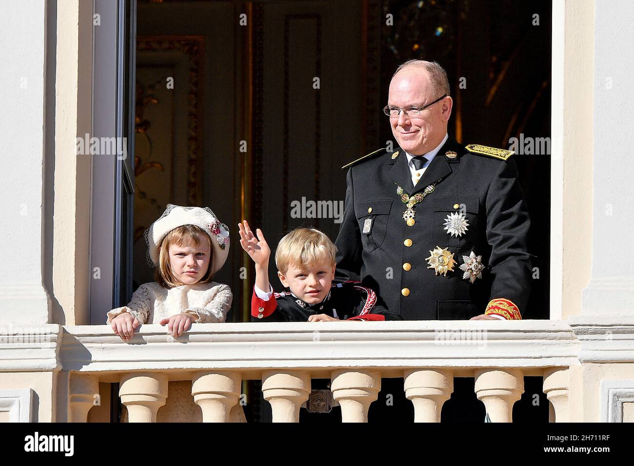 Monaco, France, November 19, 2021, Military Parade, Prince Albert II of ...