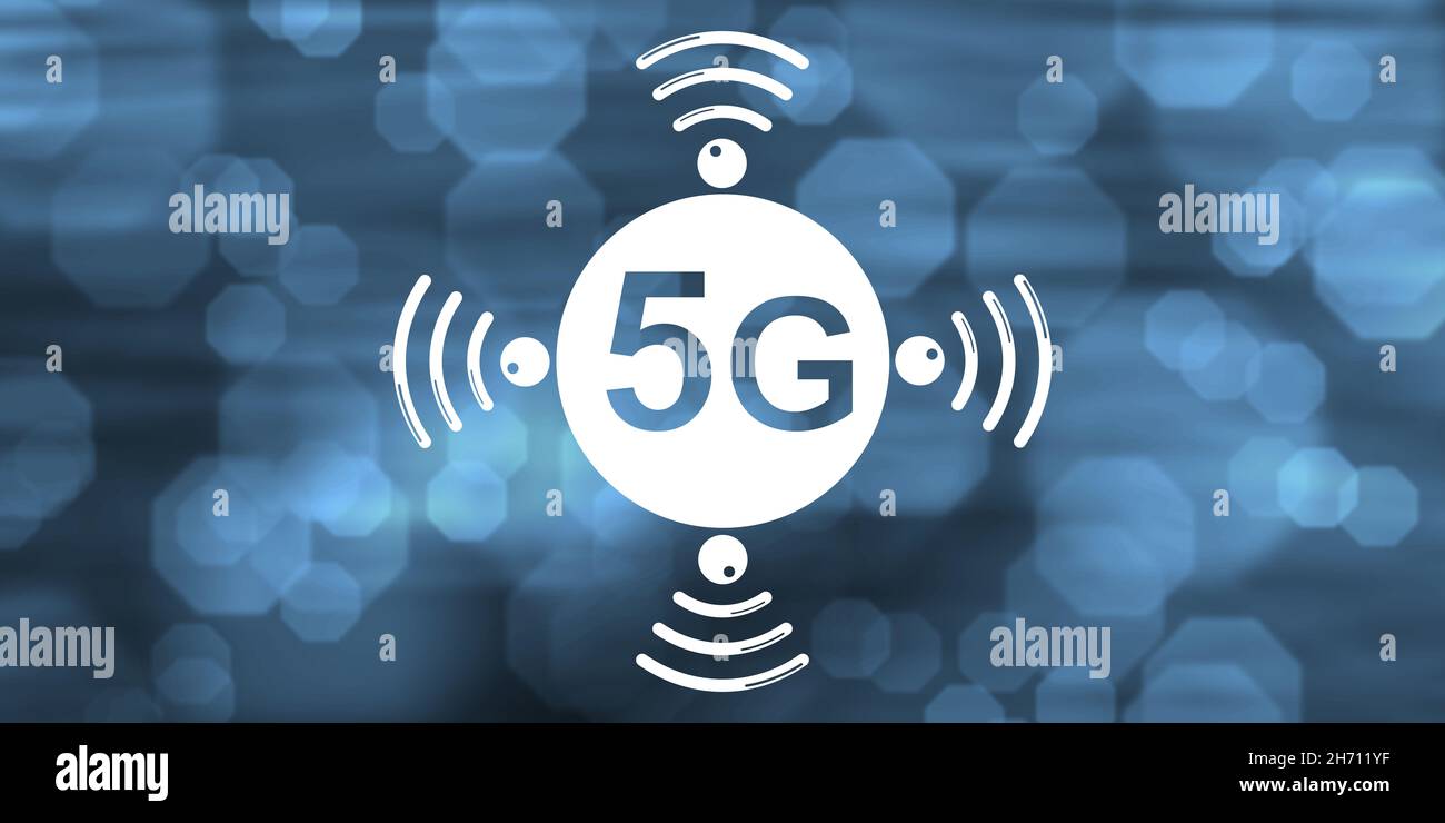 Illustration of a 5g concept Stock Photo - Alamy