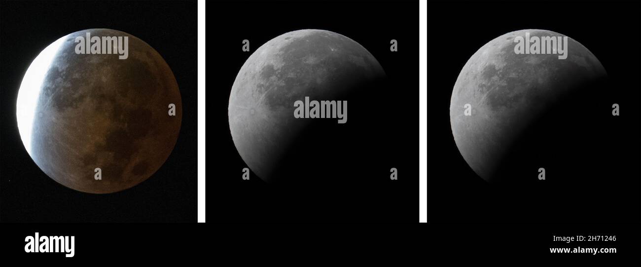 Washington, United States. 19th Nov, 2021. The Earth casts its shadow ...
