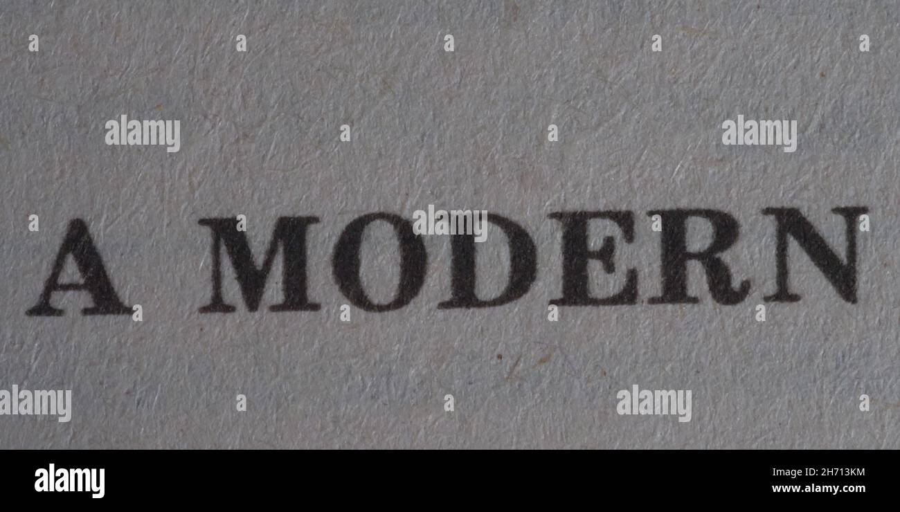Modern word hi-res stock photography and images - Alamy