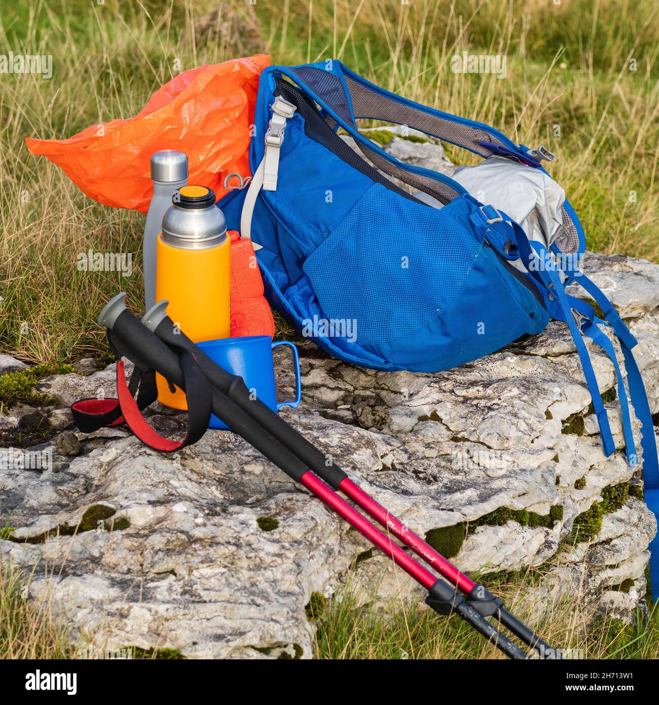 Hiking pack contents hi-res stock photography and images - Alamy