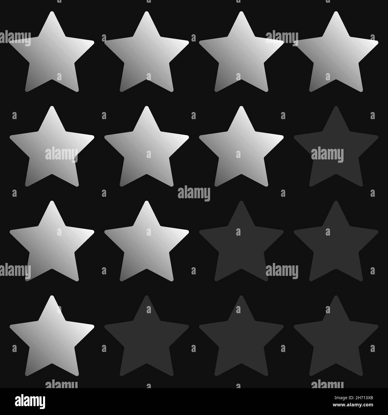 Star rating element. Grade, rank, ranking concept. Feedback, customer ...
