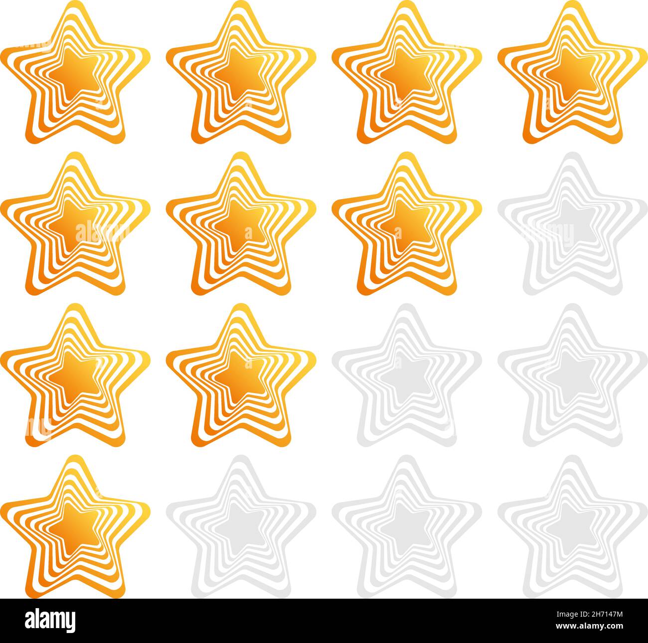 Star rating element. Grade, rank, ranking concept. Feedback, customer ...