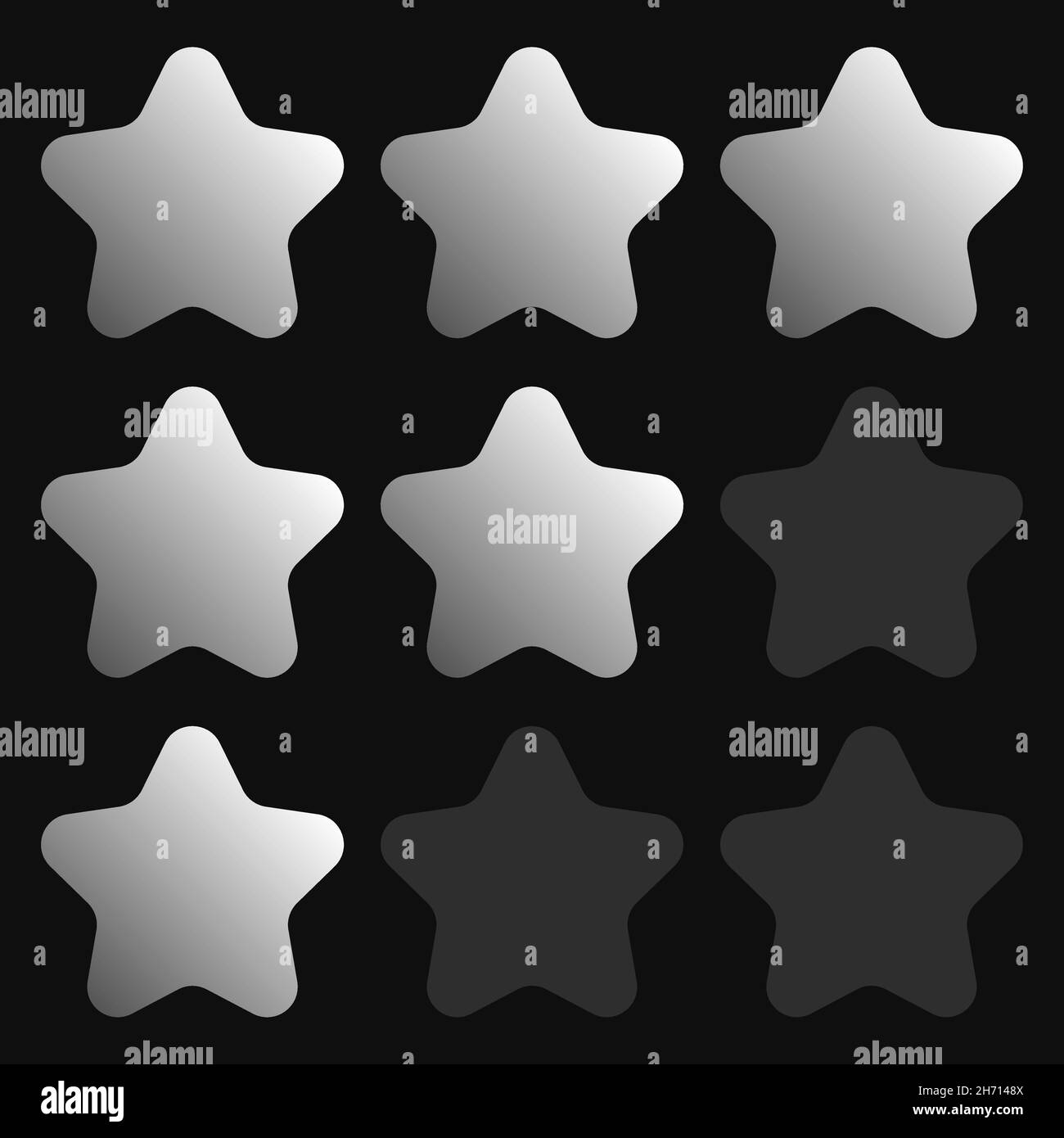 Star rating element. Grade, rank, ranking concept. Feedback, customer ...