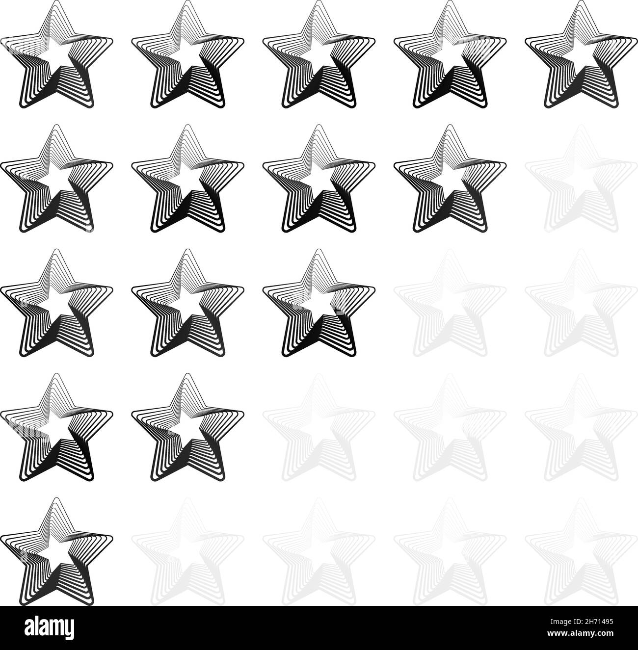 Star rating element. Grade, rank, ranking concept. Feedback, customer ...