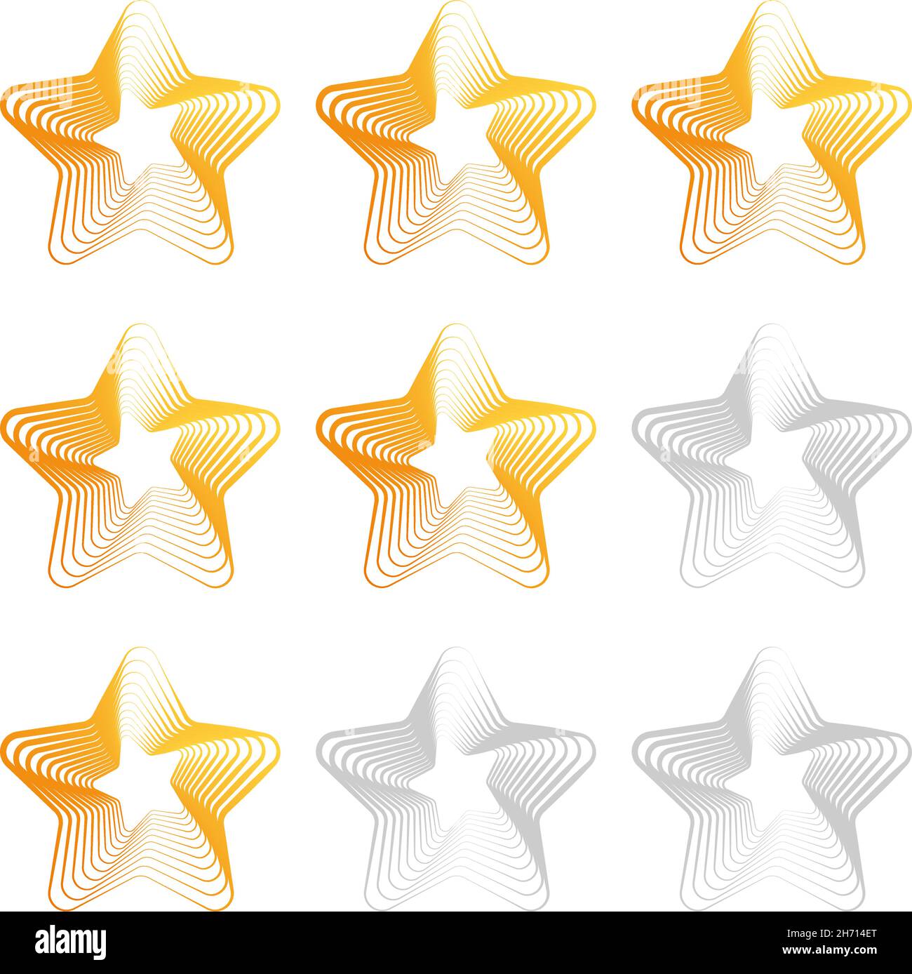 Star rating element. Grade, rank, ranking concept. Feedback, customer ...