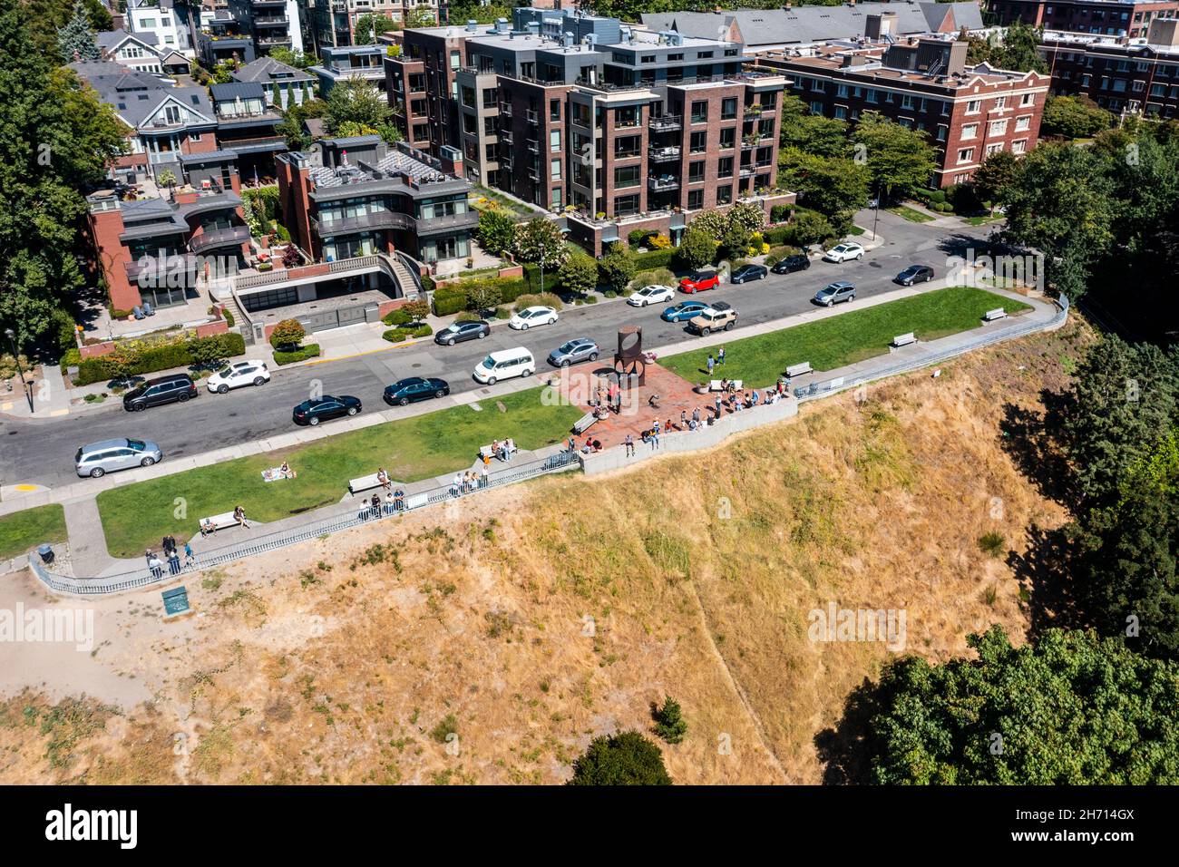 Kerry Park, Queen Anne neighborhood in Seattle, Washington, USA Stock ...