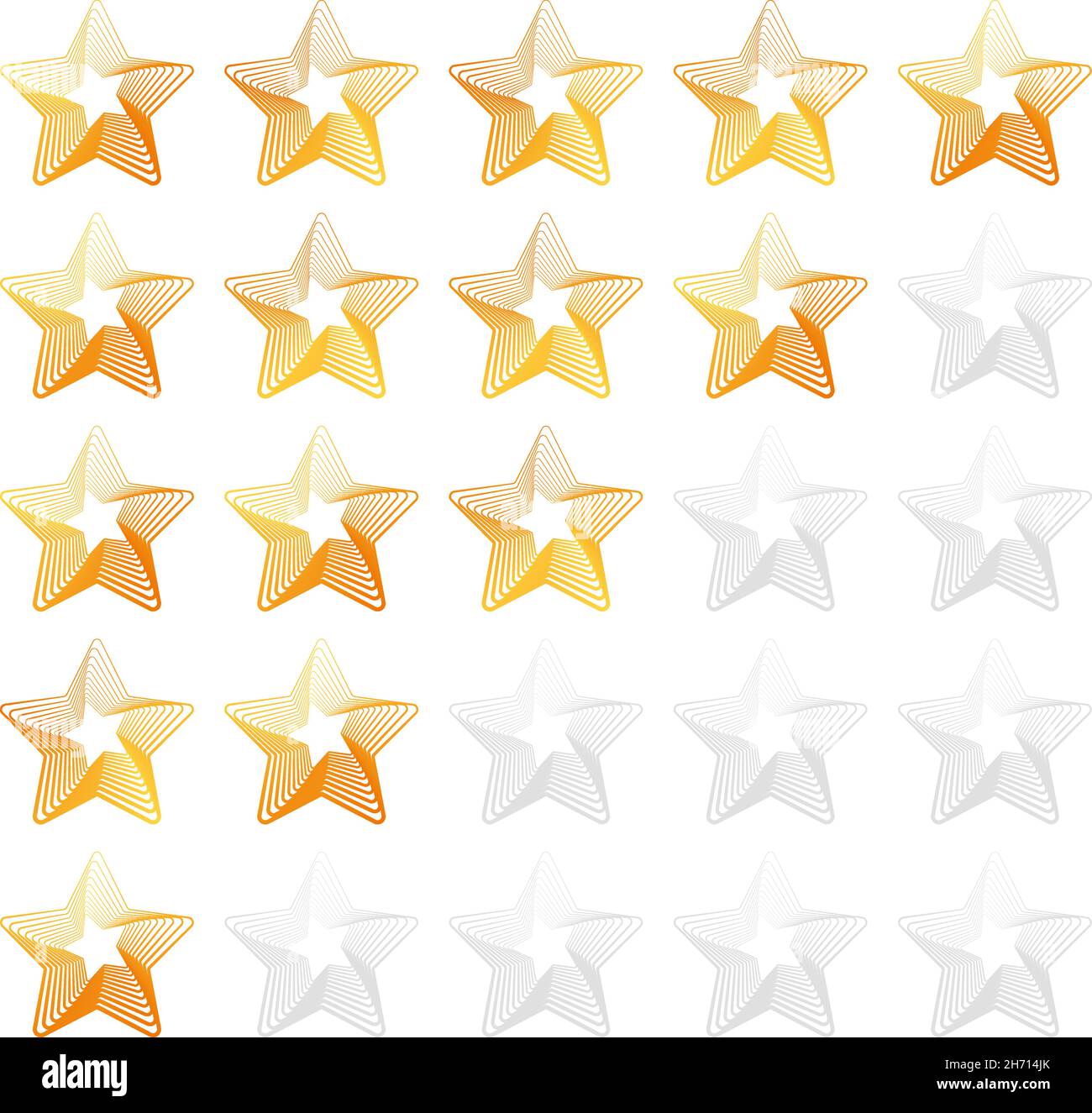 Star rating element. Grade, rank, ranking concept. Feedback, customer ...