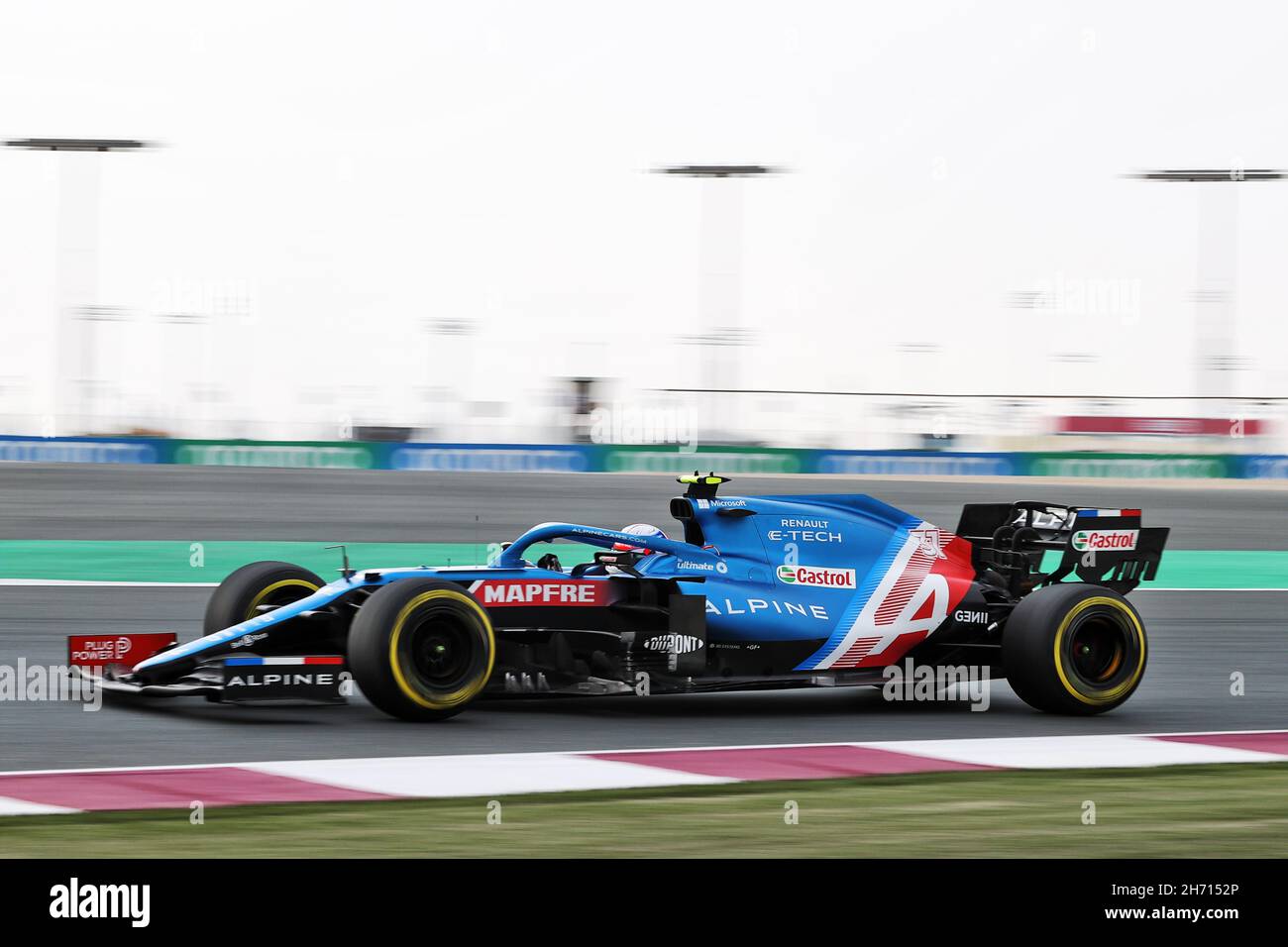 Doha, Qatar. 19th Nov, 2021. Esteban Ocon (FRA) Alpine F1 Team A521 ...