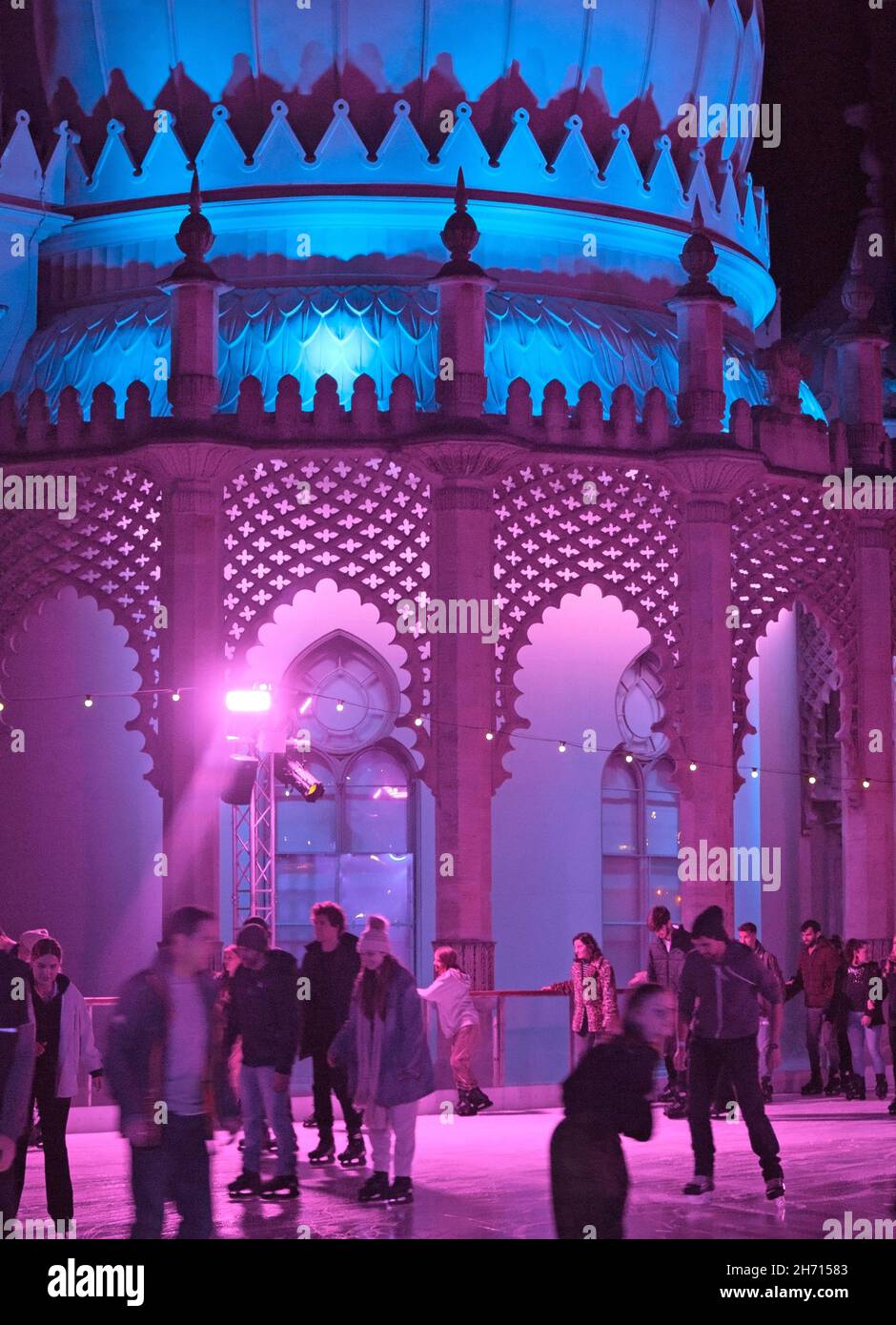 The Royal Pavilion Ice Rink in Brighton Stock Photo - Alamy
