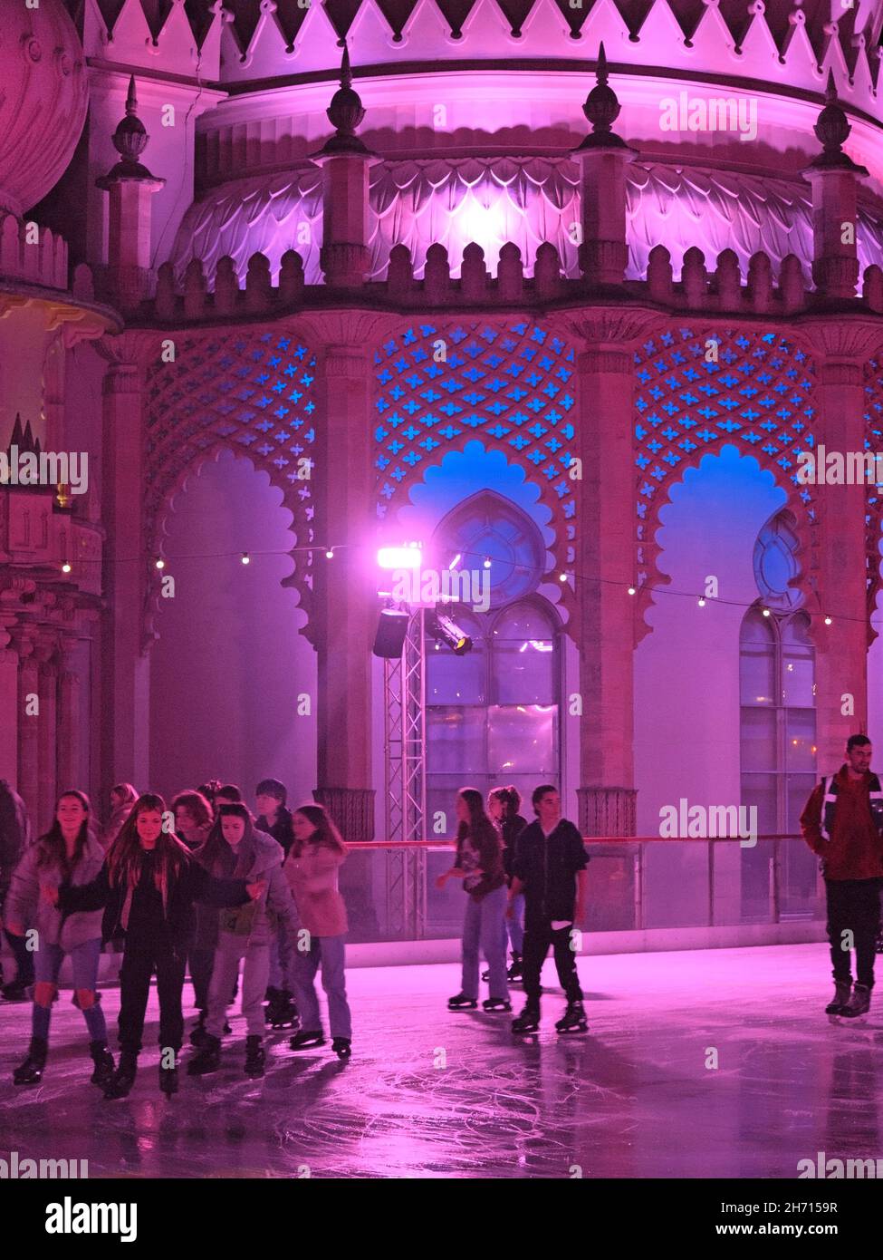 The Royal Pavilion Ice Rink in Brighton Stock Photo - Alamy