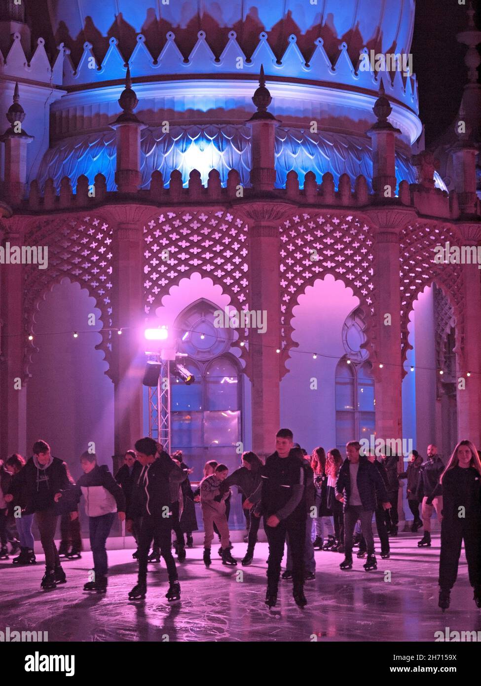 The Royal Pavilion Ice Rink in Brighton Stock Photo - Alamy