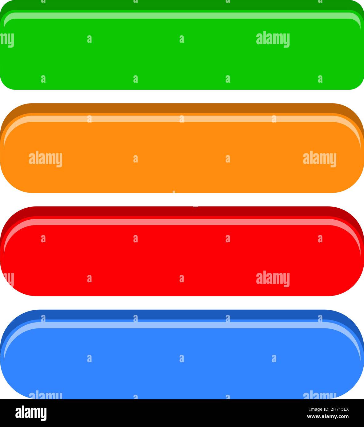 Simple geometric button, banner, plaque shape, design element vector ...