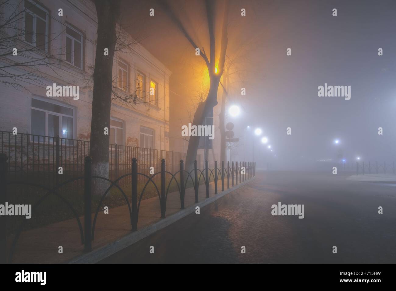 Dense Fog At Night