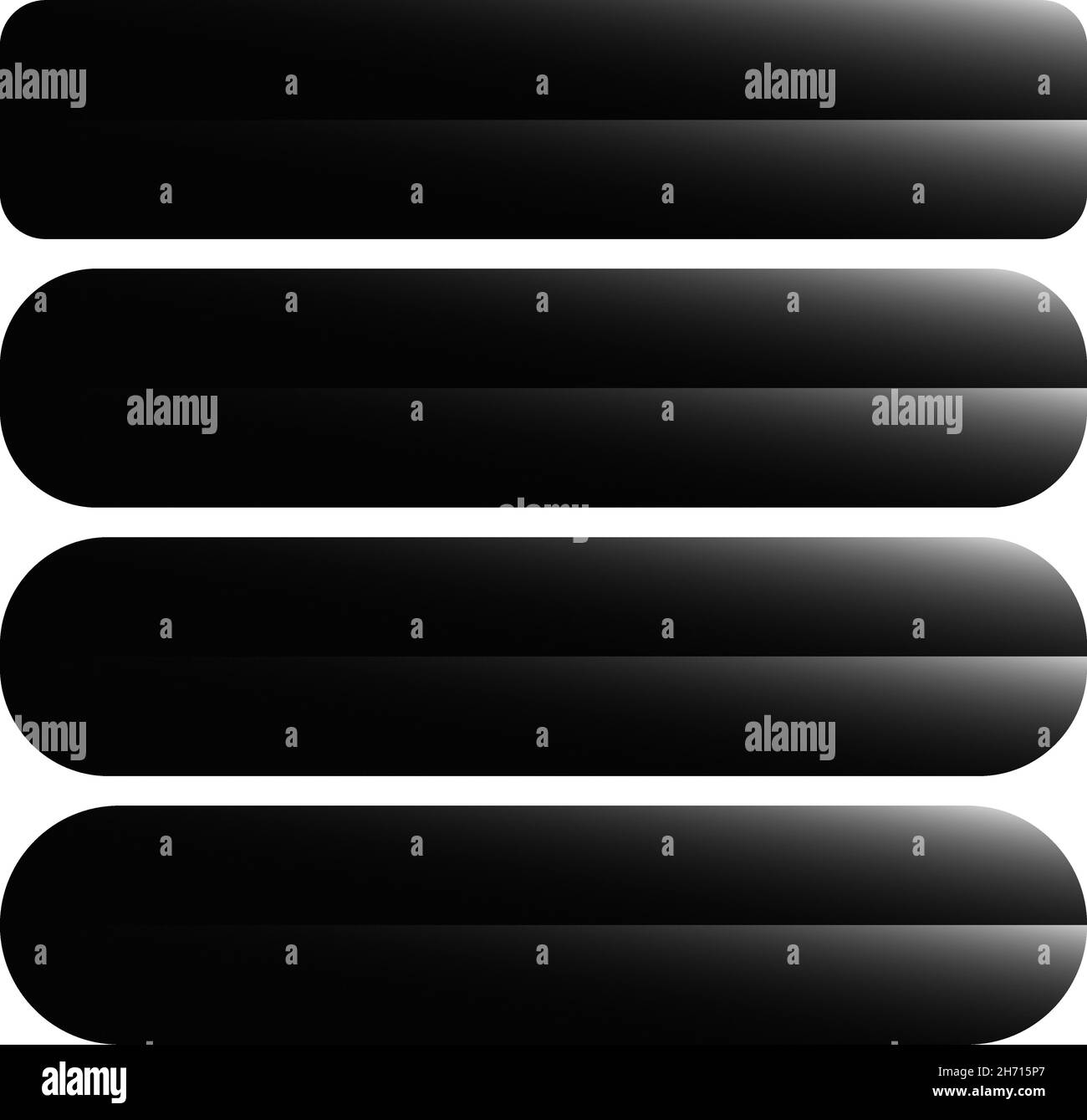 Simple geometric button, banner, plaque shape, design element vector ...