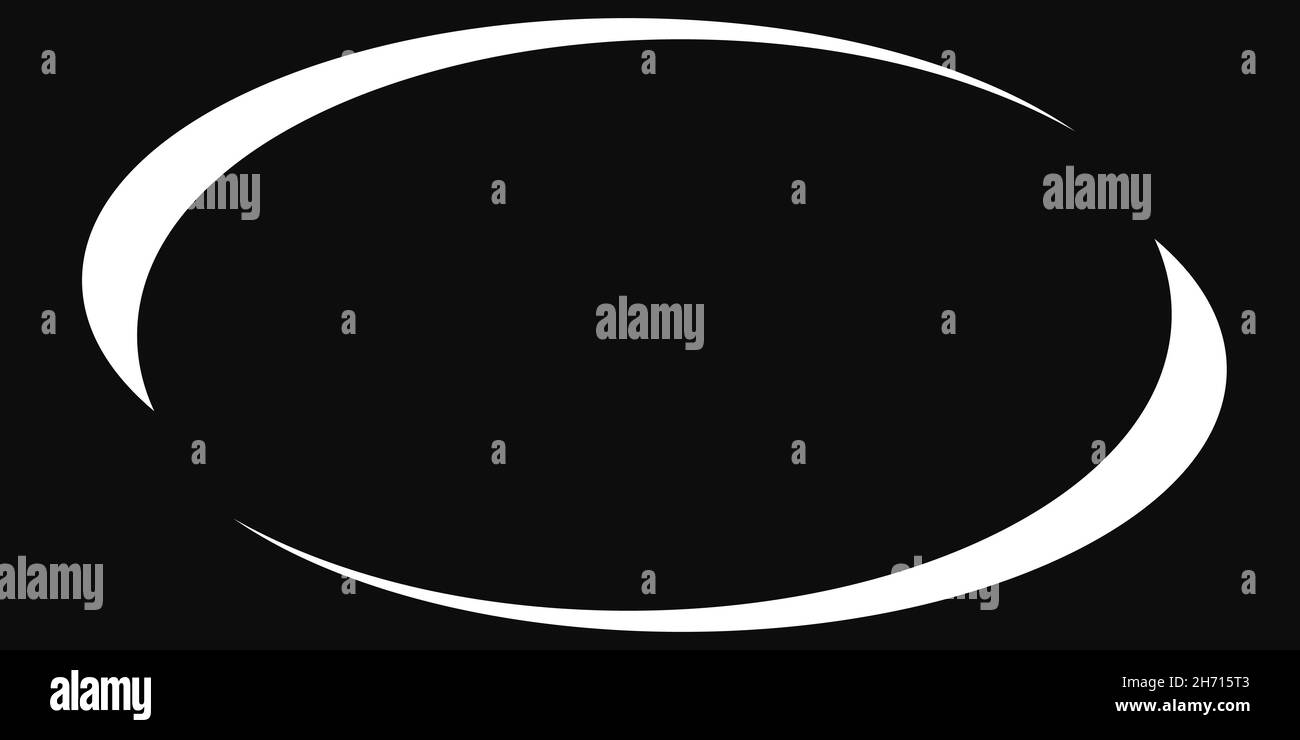 Oval, ellipse empty, blank circular banner shape. Oval, ellipse frame ...