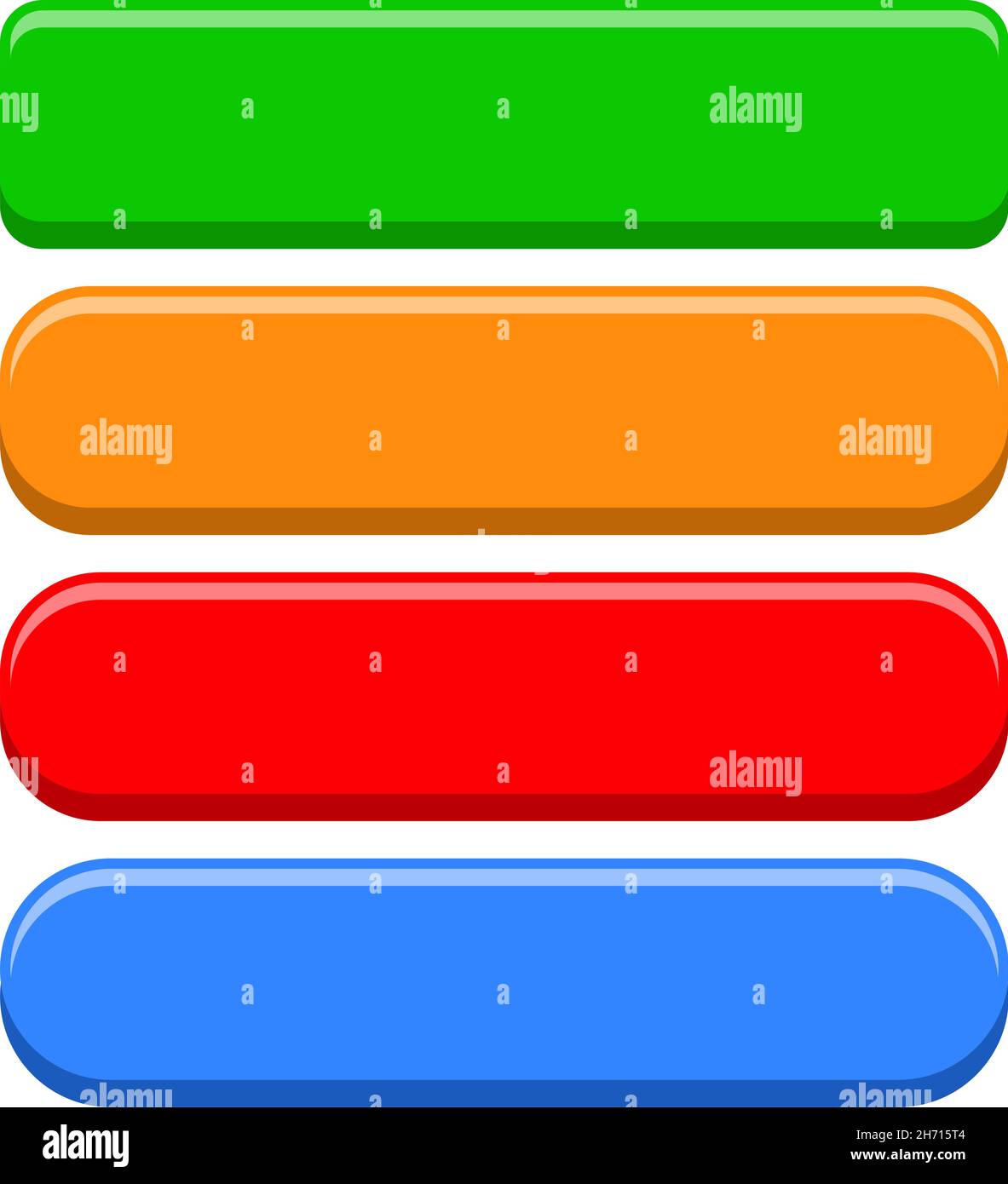 Simple geometric button, banner, plaque shape, design element vector ...