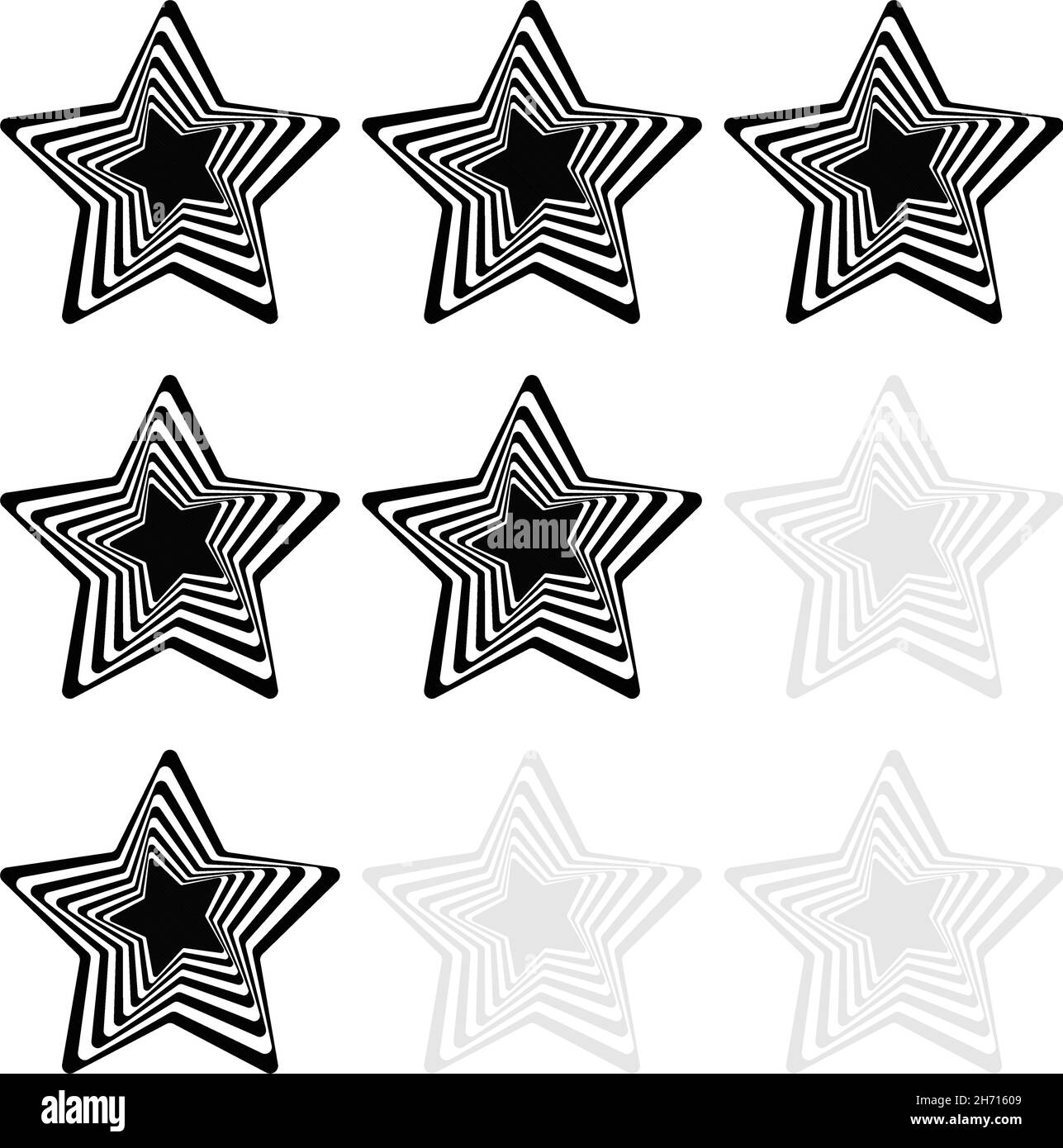 Star rating element. Grade, rank, ranking concept. Feedback, customer ...