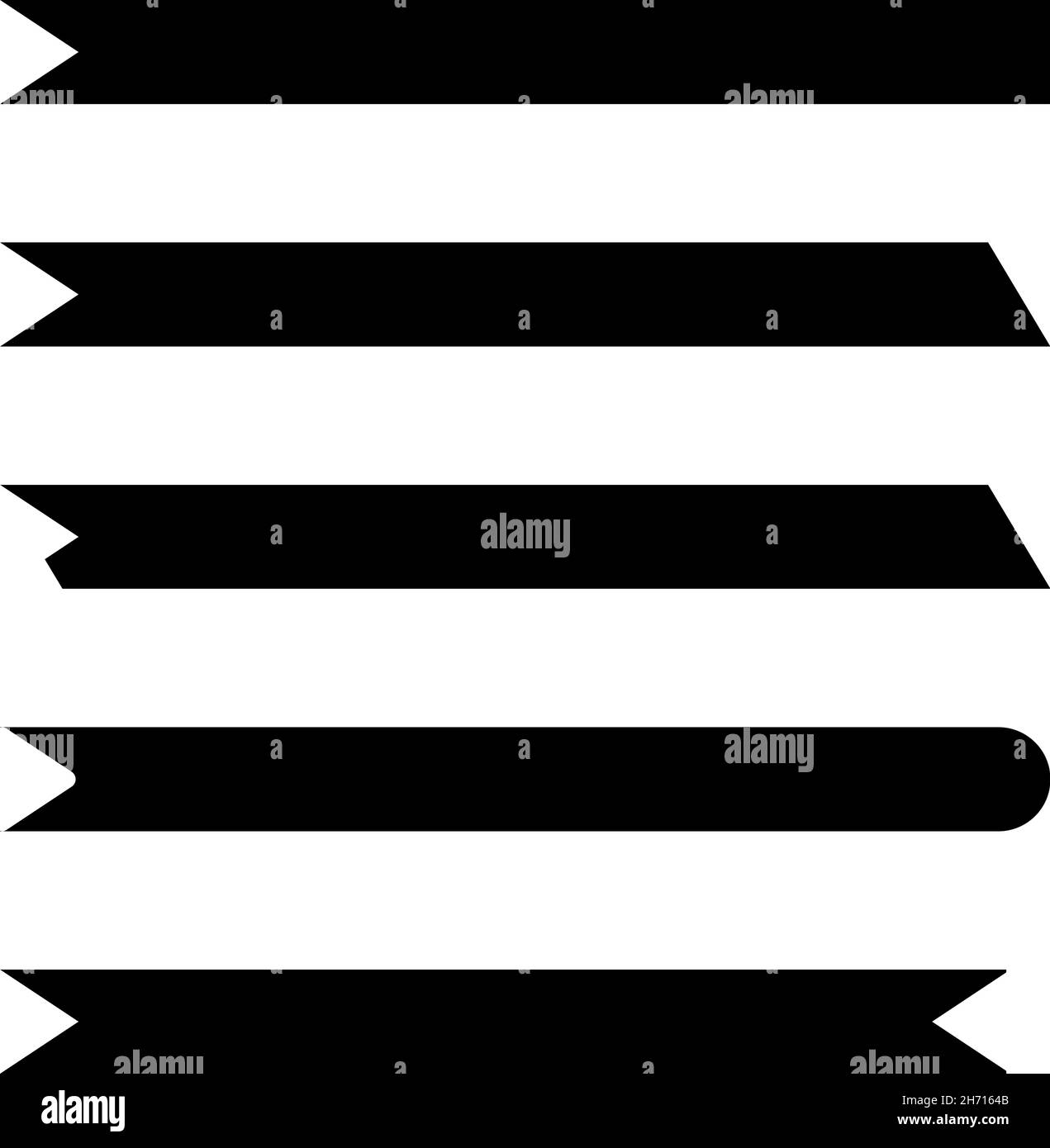 Simple geometric button, banner, plaque shape, design element vector ...