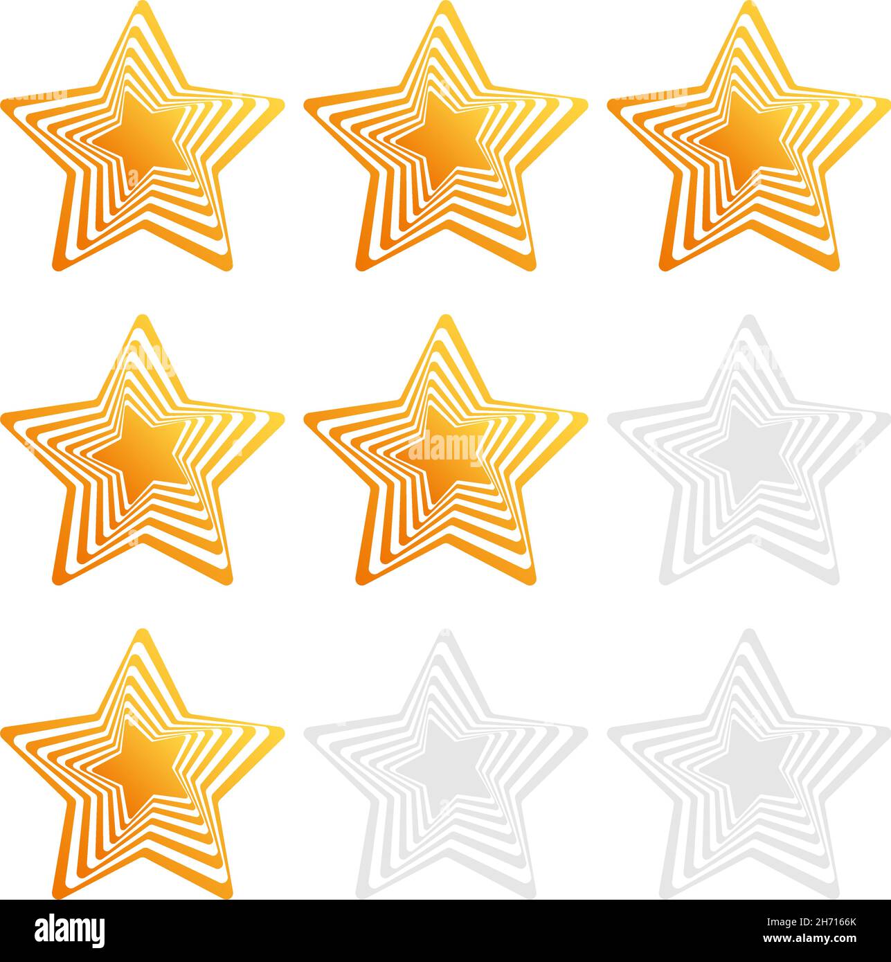 Star rating element. Grade, rank, ranking concept. Feedback, customer ...