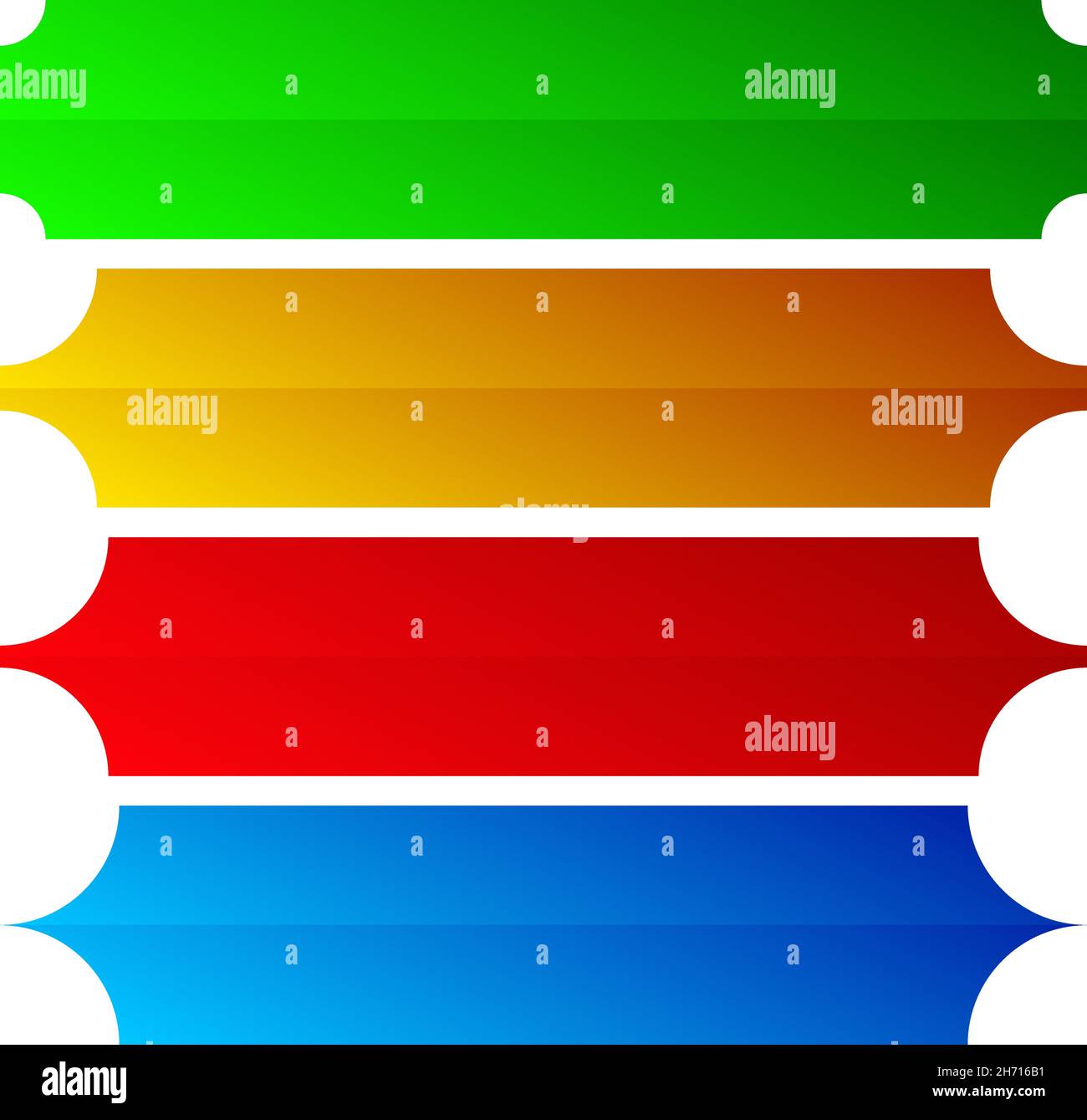 Simple geometric button, banner, plaque shape, design element vector ...