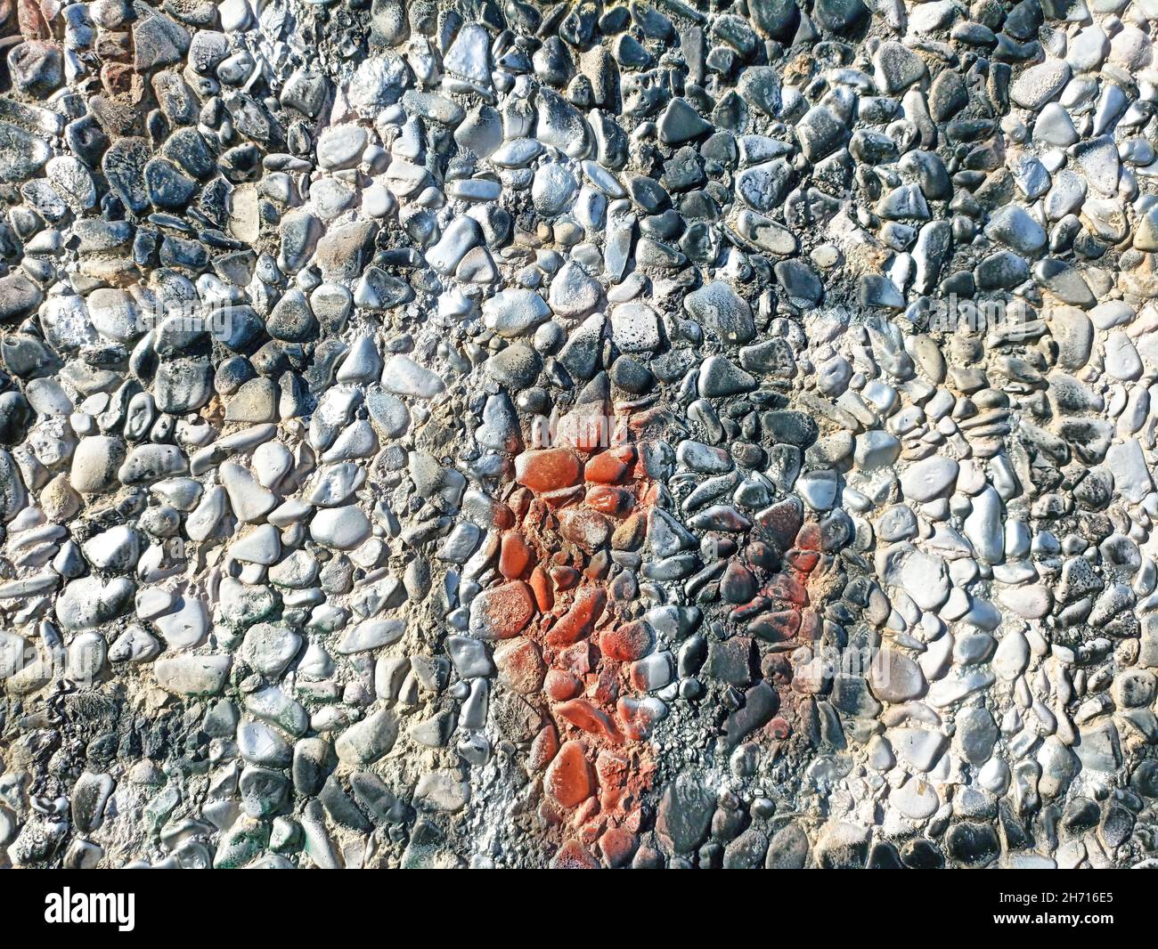 Weathered grunge colorful stone wall texture pattern background Stock ...