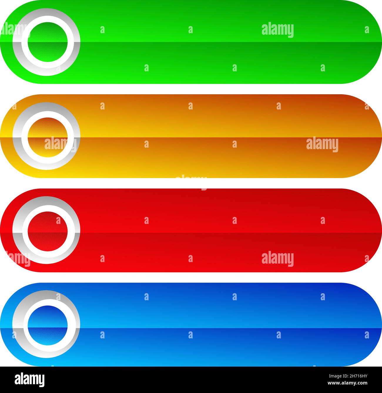 Simple geometric button, banner, plaque shape, design element vector ...