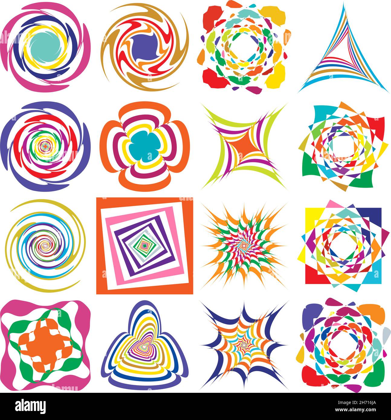 Abstract op-art element. Optical, visual art, artistic element ...