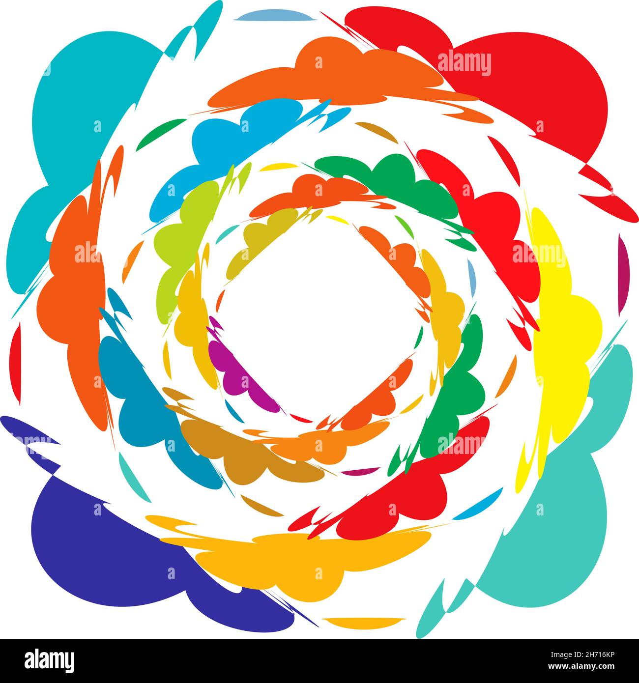 Abstract op-art element. Optical, visual art, artistic element ...