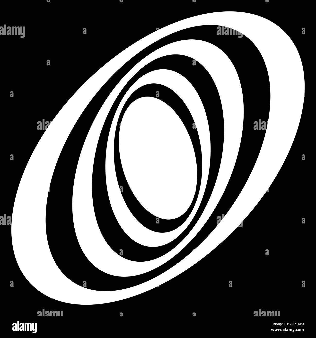 Abstract op-art element. Optical, visual art, artistic element ...