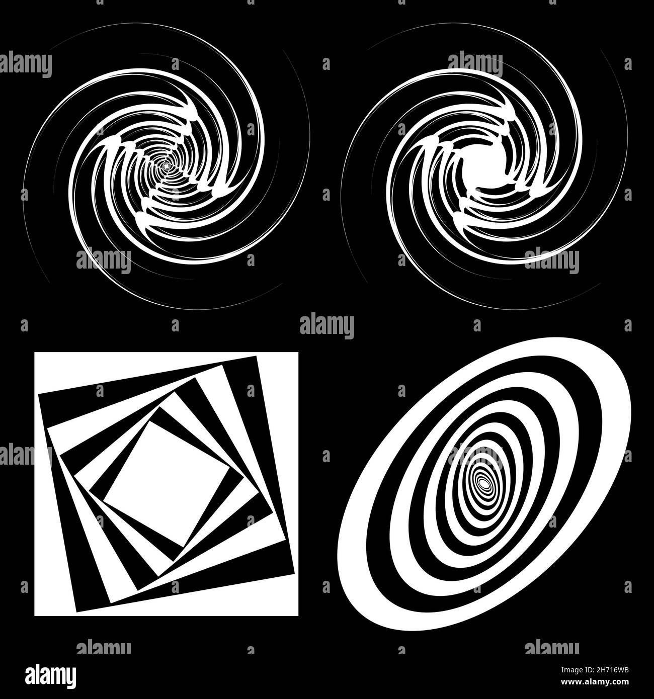 Abstract op-art element. Optical, visual art, artistic element ...