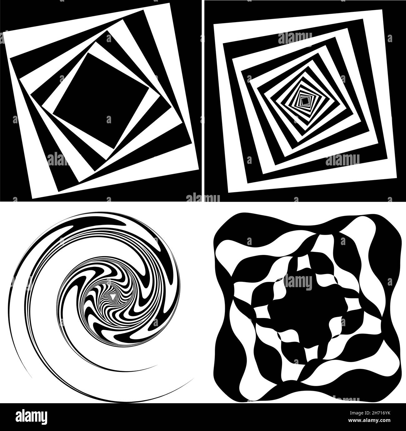 Abstract op-art element. Optical, visual art, artistic element ...