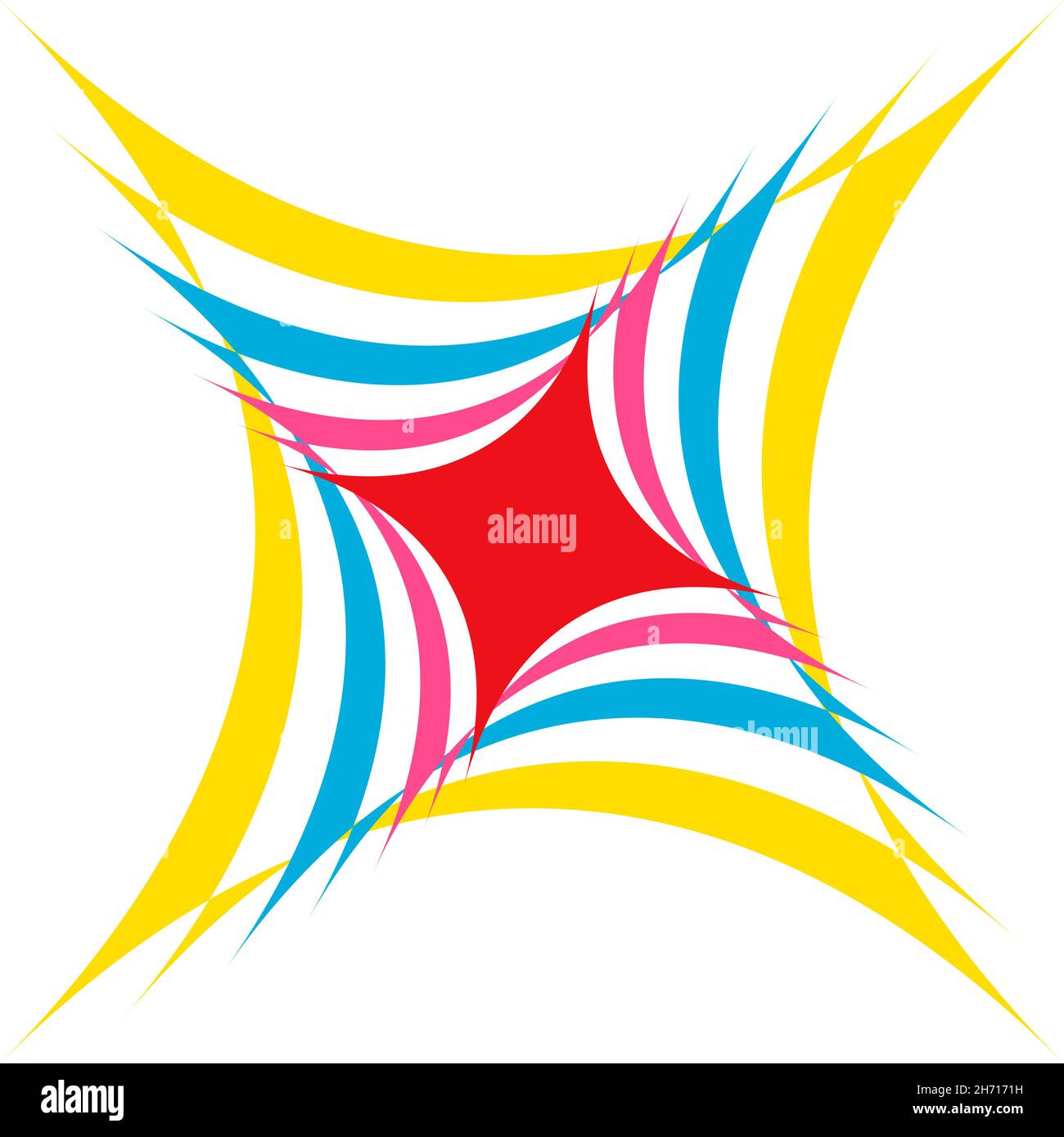 Abstract op-art element. Optical, visual art, artistic element ...