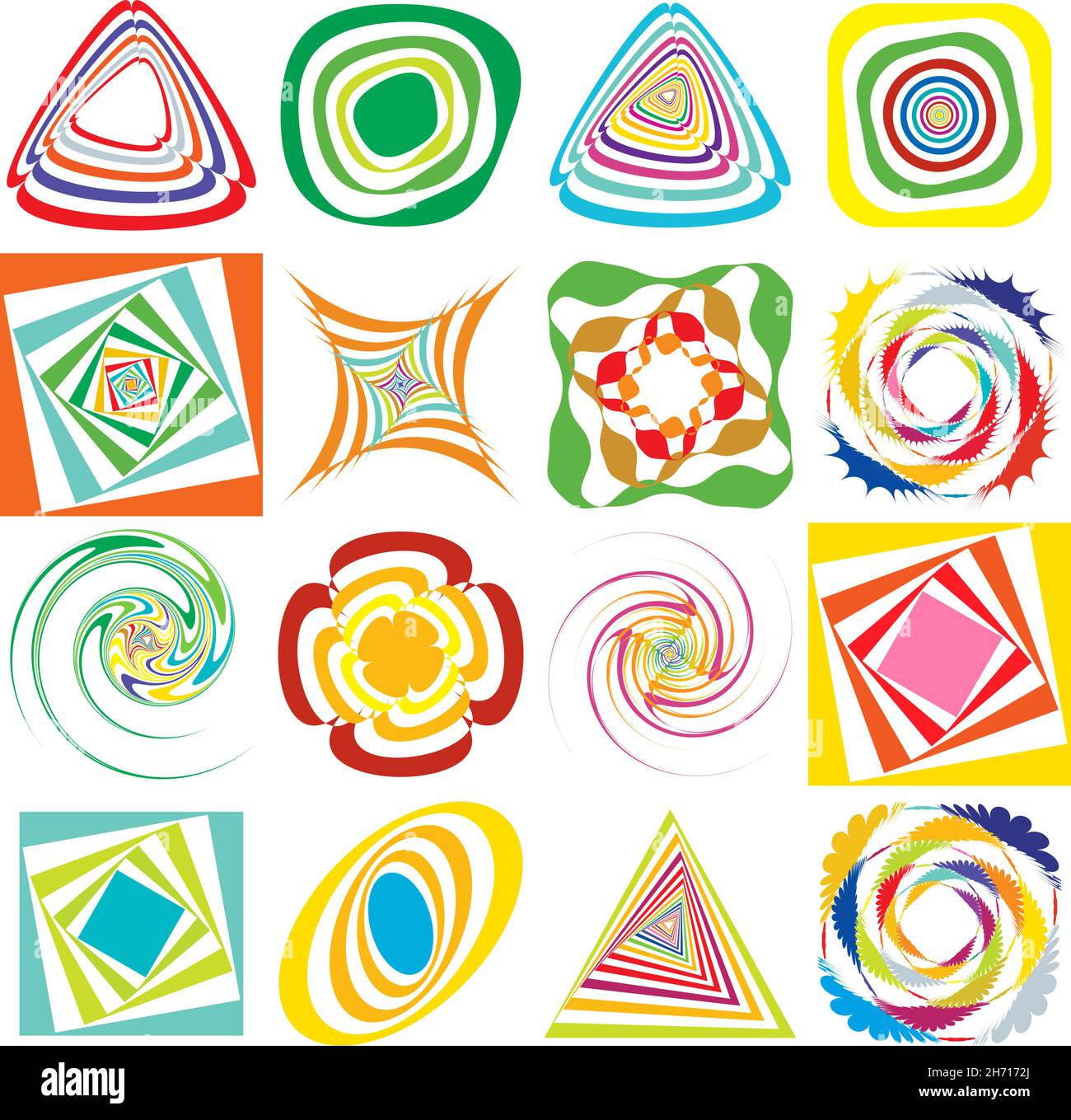 Abstract op-art element. Optical, visual art, artistic element ...