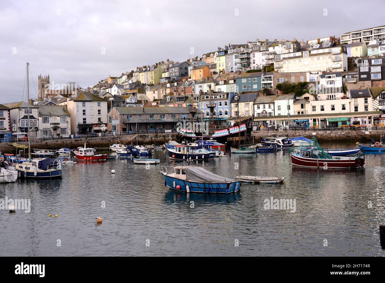 Brixham harbour in Devon UK Stock Photo - Alamy