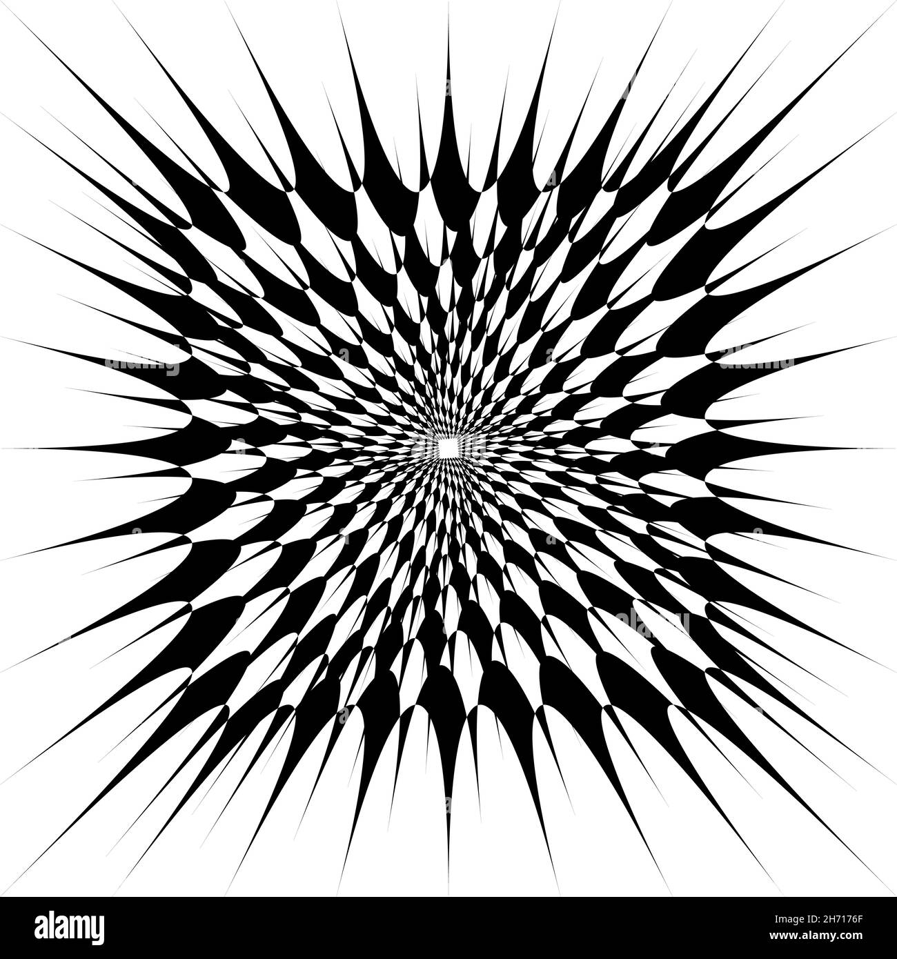Abstract op-art element. Optical, visual art, artistic element ...