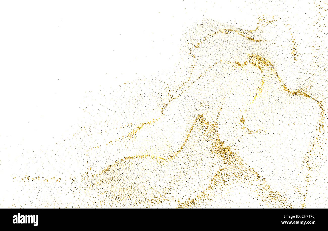 Abstract Gold design element with glitter effect background for ...
