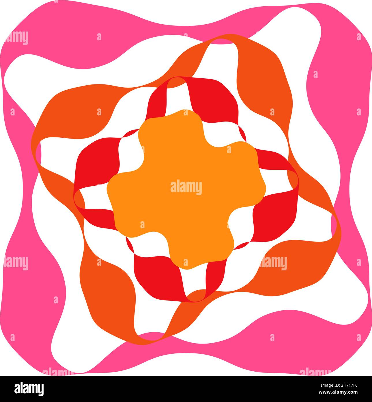 Abstract op-art element. Optical, visual art, artistic element ...