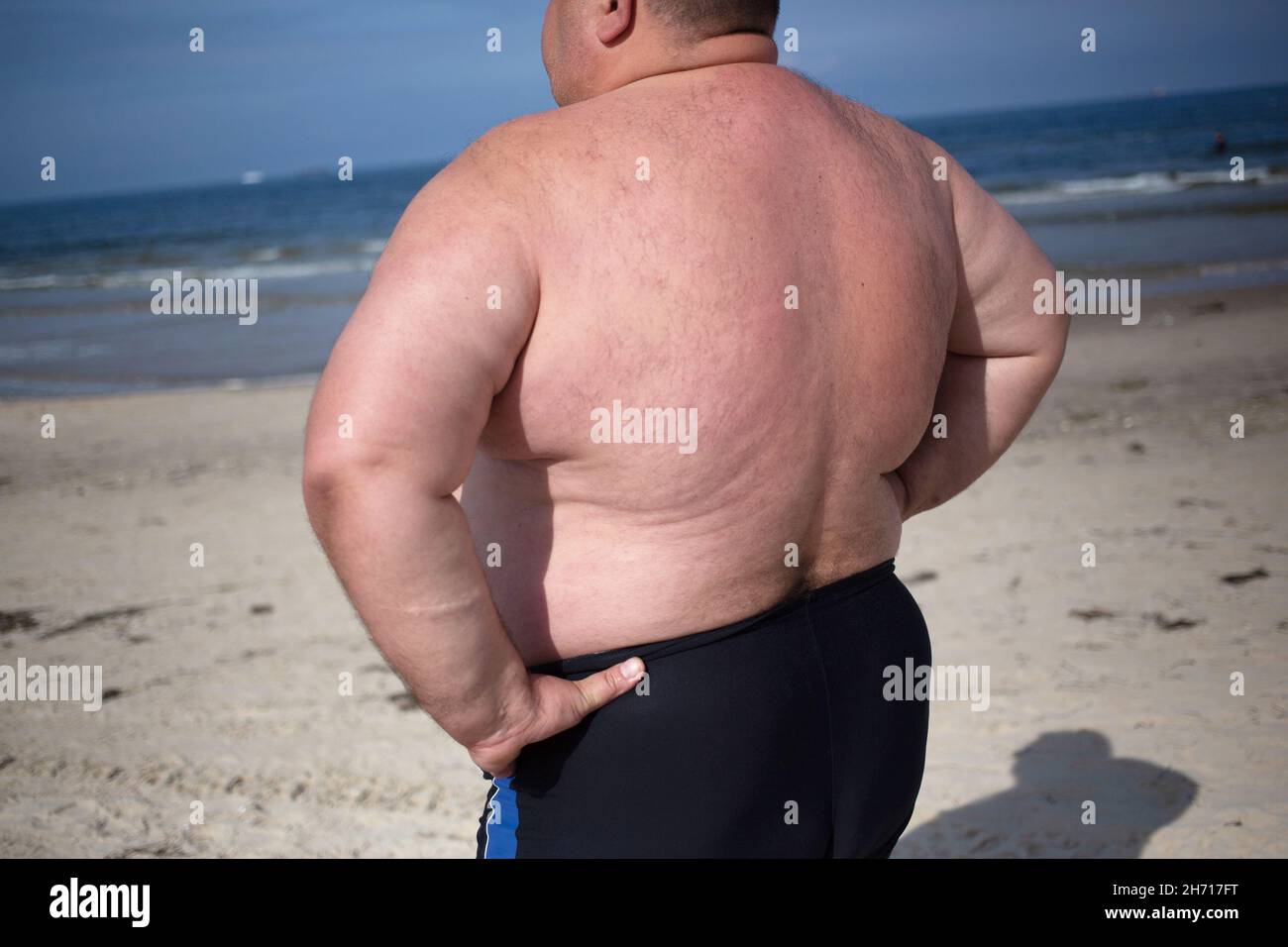 Hairy man beach hi-res stock photography and images - Alamy