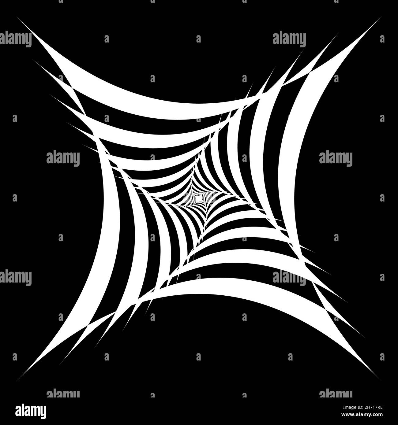 Abstract op-art element. Optical, visual art, artistic element ...