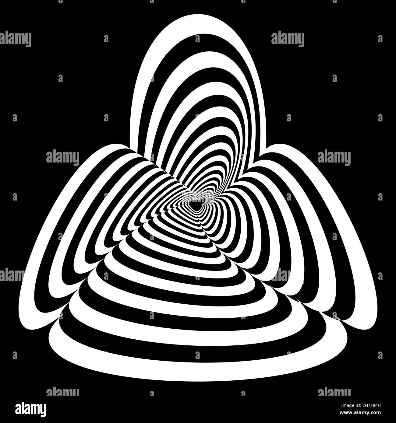 Abstract op-art element. Optical, visual art, artistic element ...