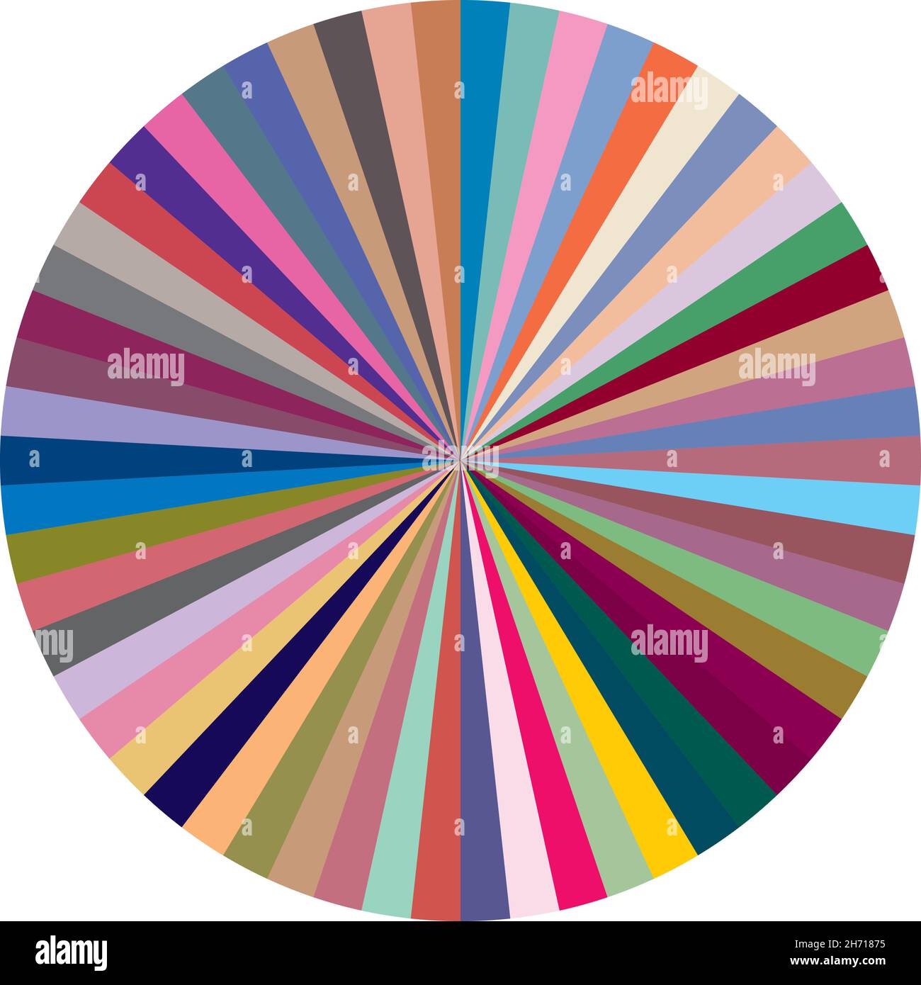 Pie chart, Pie graph, circular, circle diagram from series with 2 to 65 ...