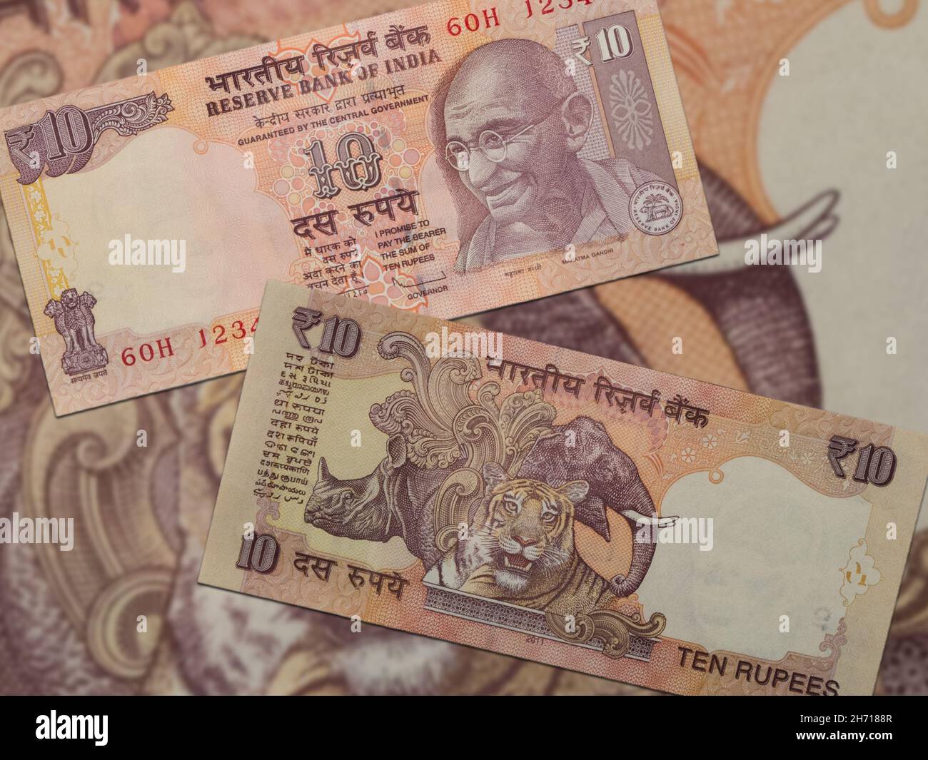 Closeup shot indian rupee hi-res stock photography and images - Alamy
