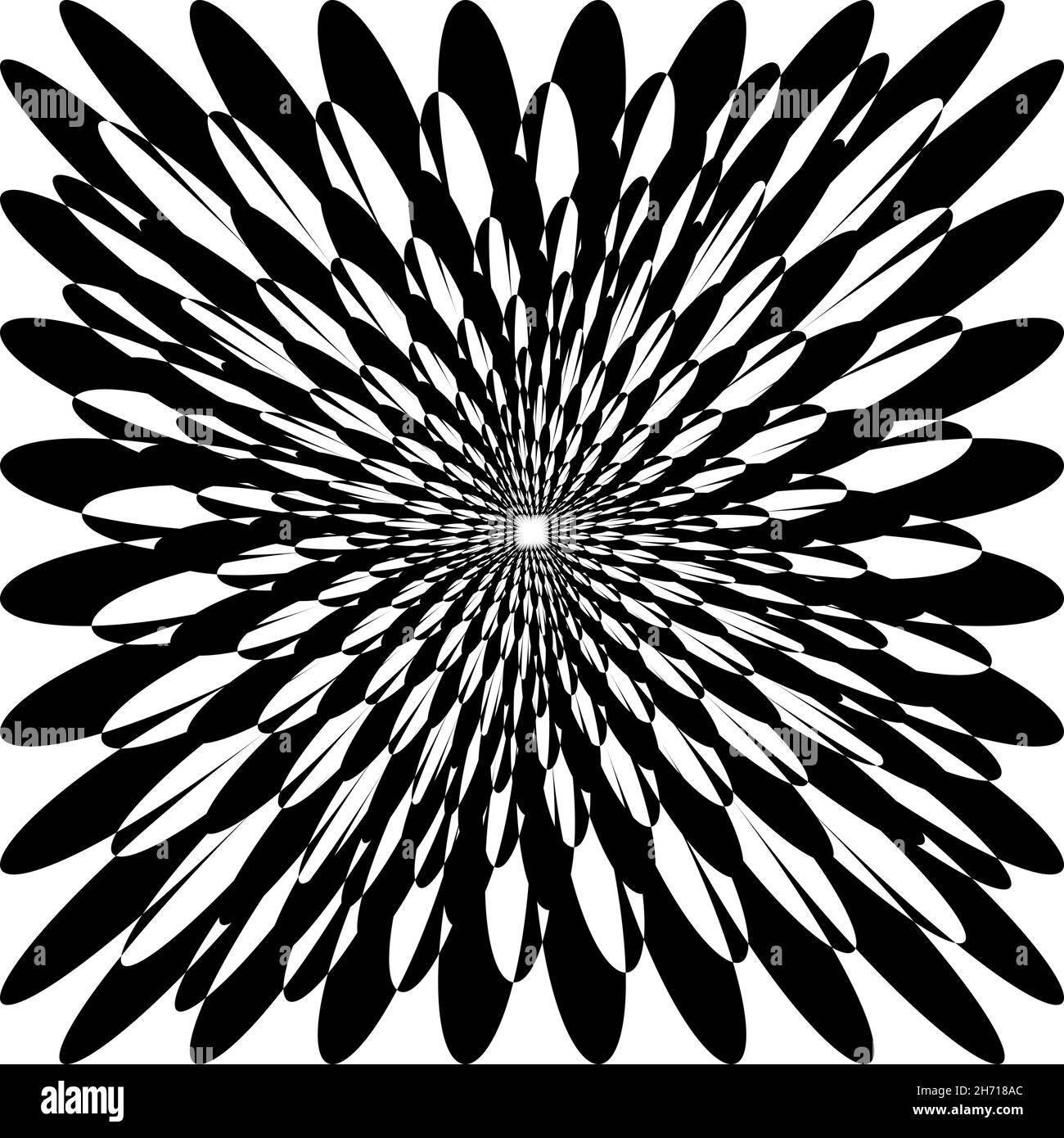 Abstract op-art element. Optical, visual art, artistic element ...