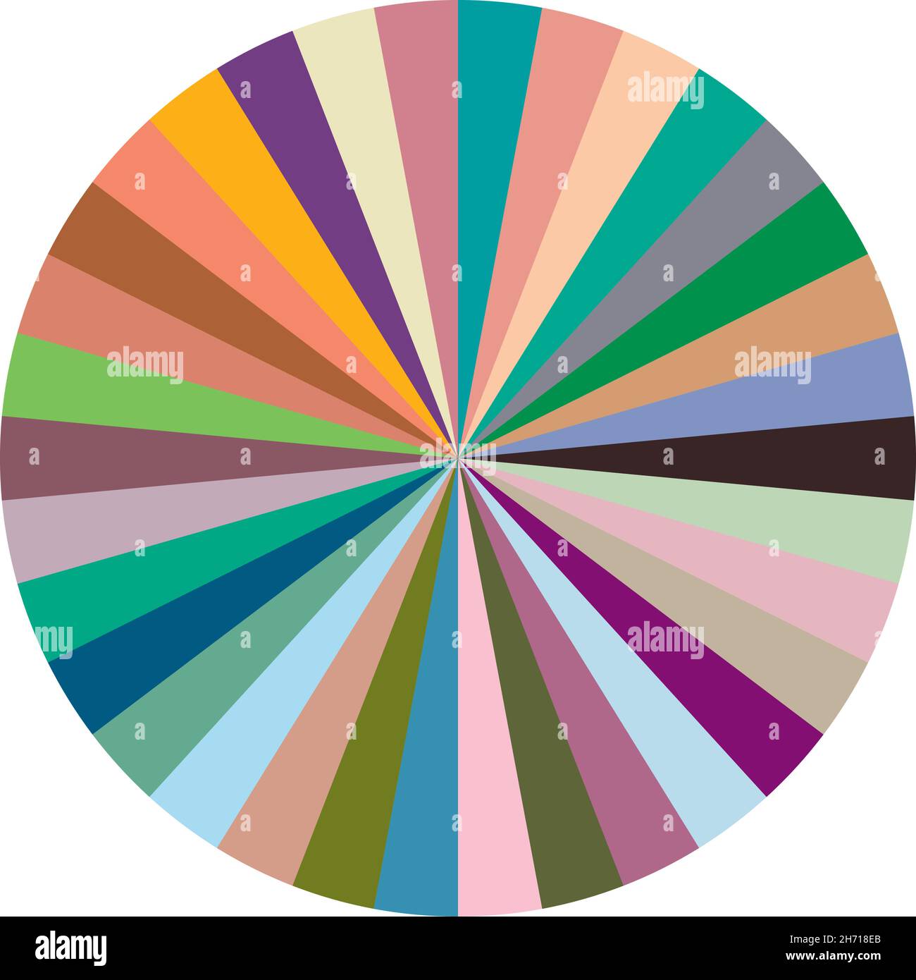Pie chart, Pie graph, circular, circle diagram from series with 2 to 65 ...