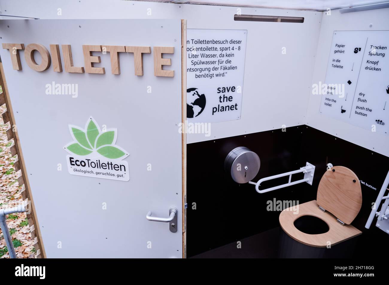 Berlin, Germany. 19th Nov, 2021. An odorless public toilet is located ...